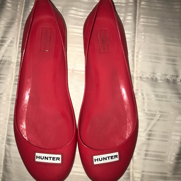 Hunter | Shoes | Hunter Red Flats | Poshmark